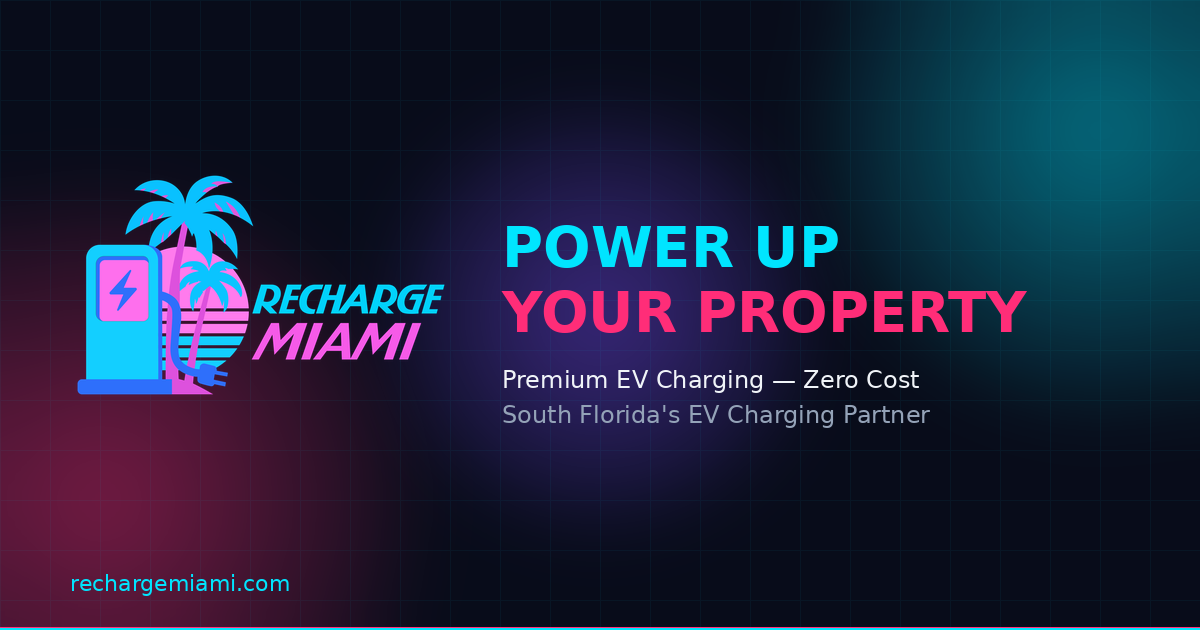 Recharge Miami | Premium EV Charging for South Florida
